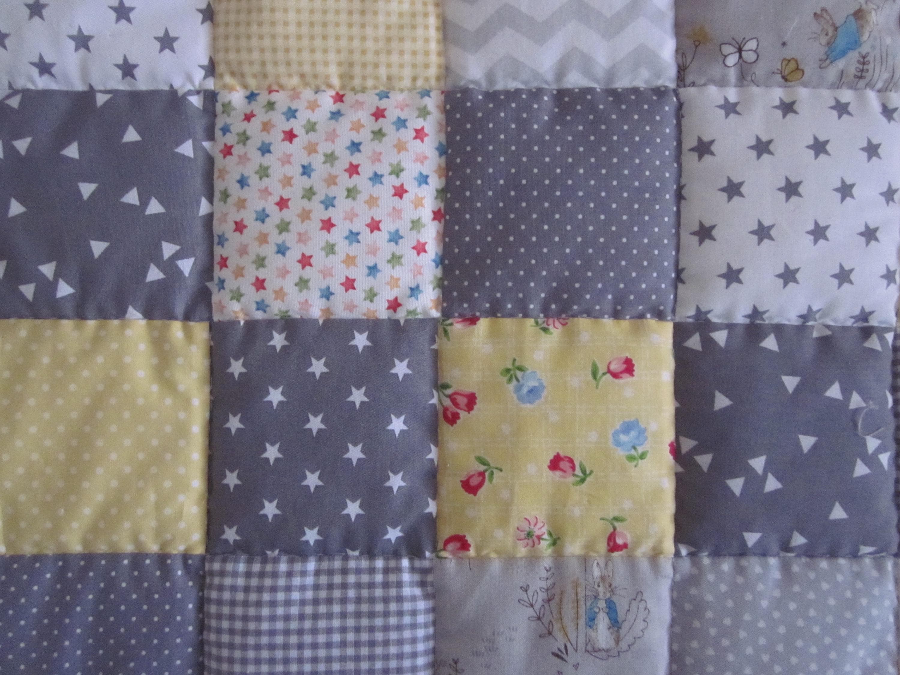 Handmade Patchwork Cot Quilt With Beatrix Potter Fabric - Etsy