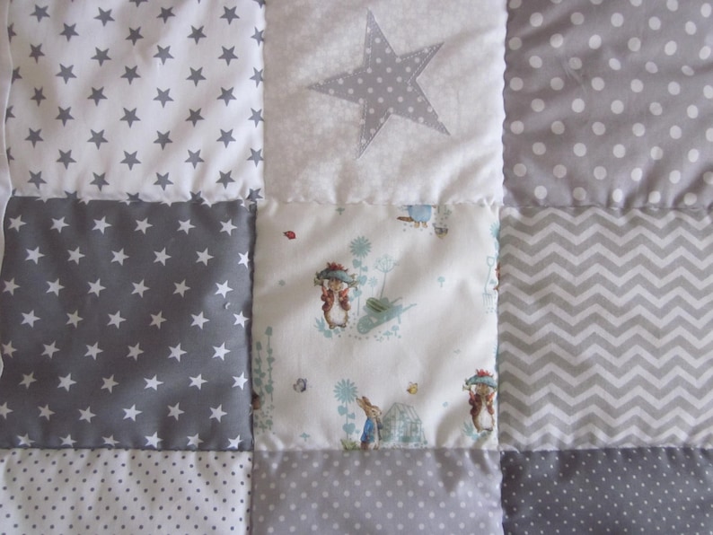 Handmade Patchwork Baby Cot Quilt With Beatrix Potter Fabric - Etsy