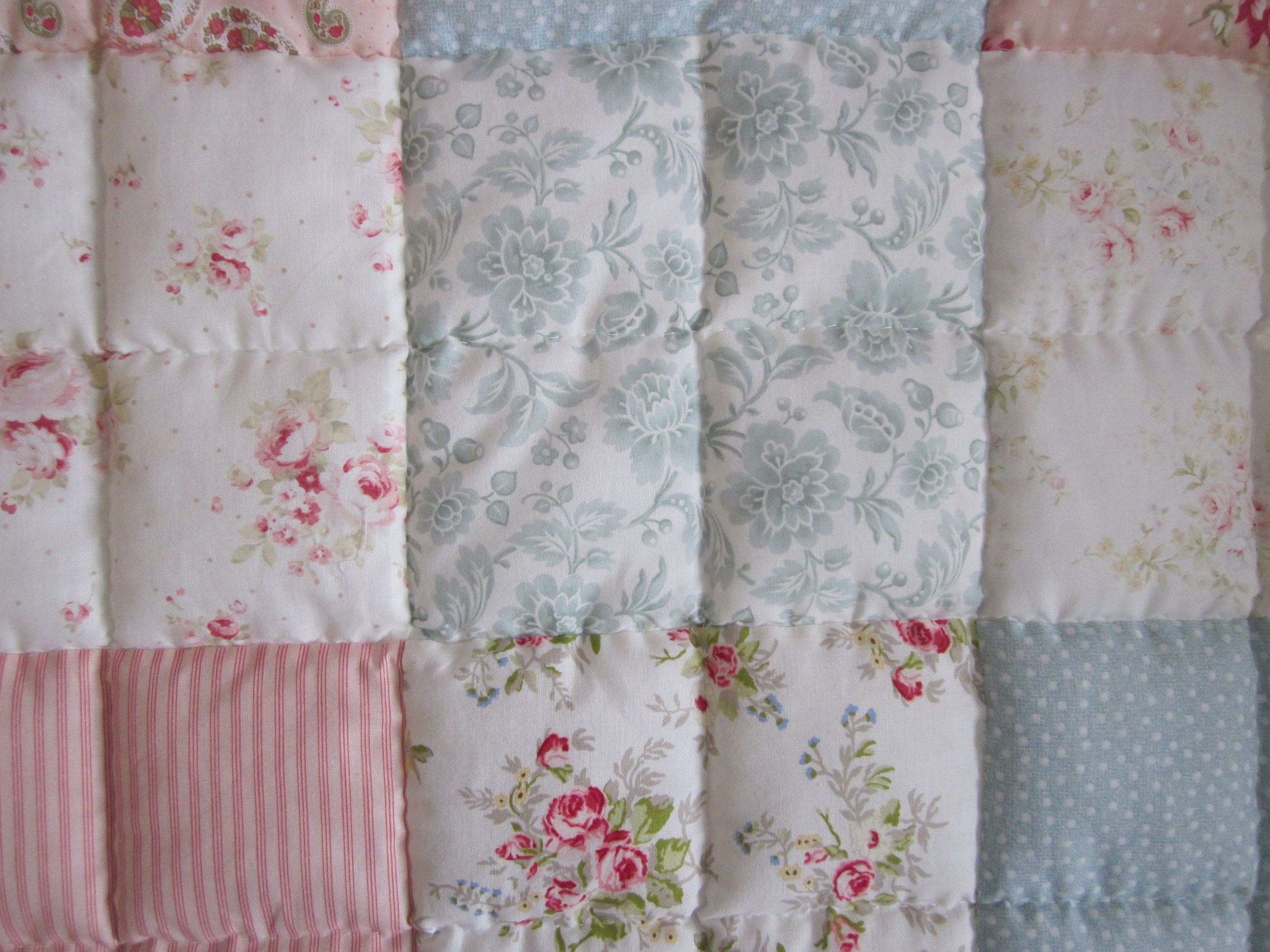Shabby Chic, Handmade, Hand Quilted Patchwork Lap Quilt Throw - Etsy