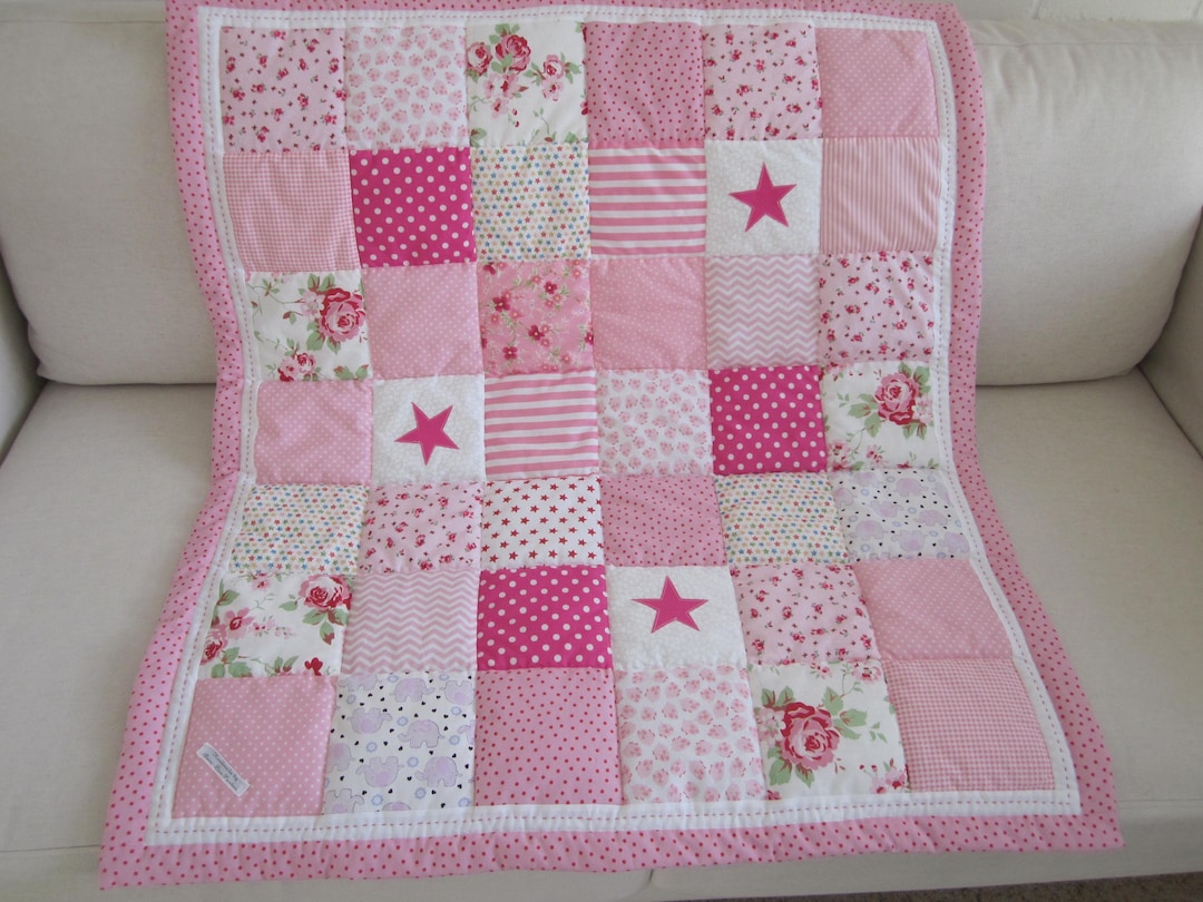 Handmade Patchwork Baby Cot Quilt - Etsy