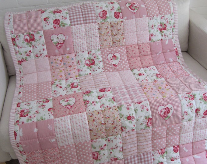 Handmade Patchwork Quilt - Etsy