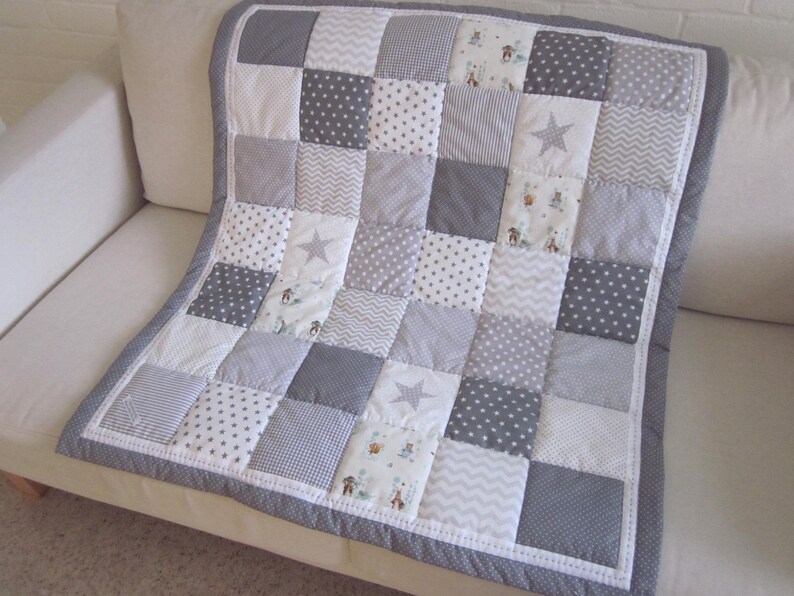 Handmade Patchwork Baby Cot Quilt With Beatrix Potter Fabric - Etsy