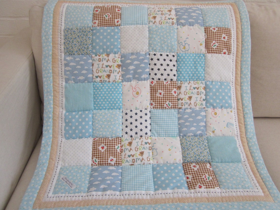 Handmade Patchwork Baby Quilt - Etsy