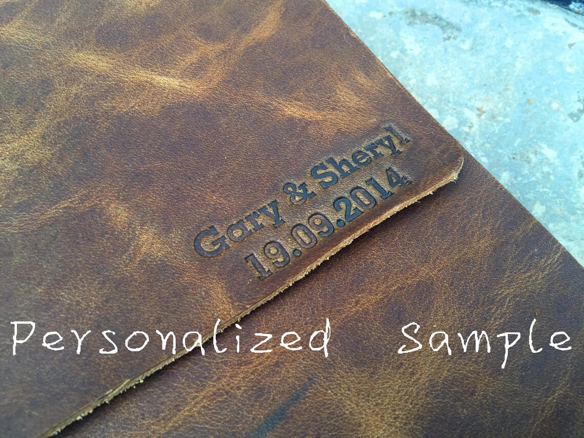 Personalized Leather Journal: Handmade Writing Notebook, Leather Bound ...