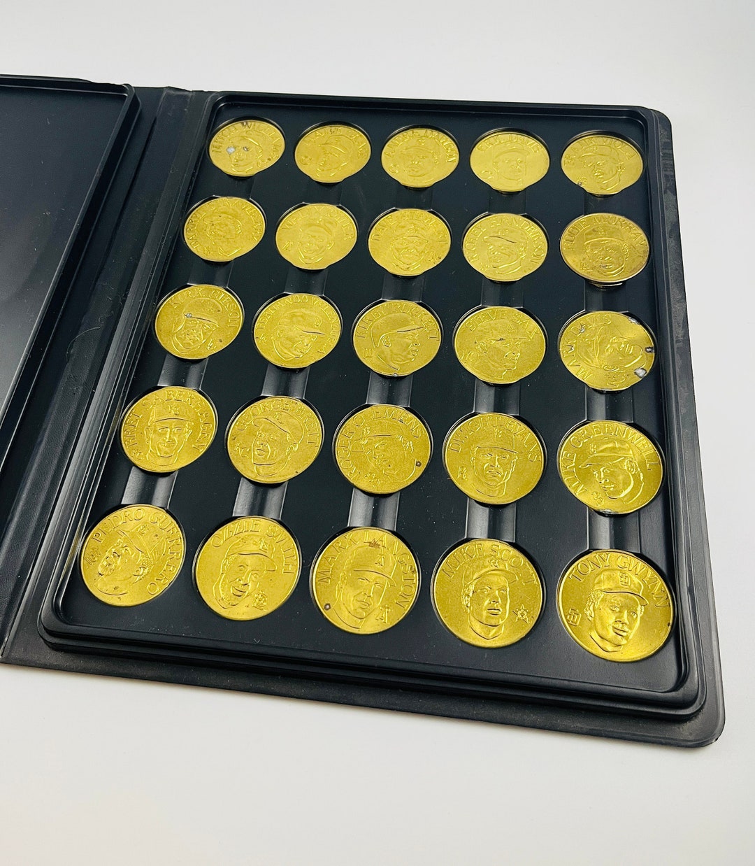 Vintage 1990 MLB Sports Stars Collectors Coins Set With Case & - Etsy