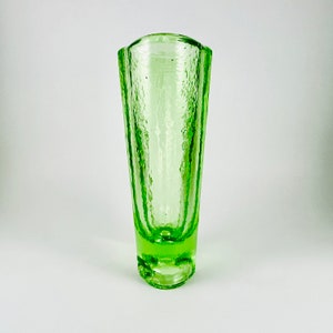 Rare Fire & Light Celery Green Aurora Art Glass Vase UV Glow - Etsy