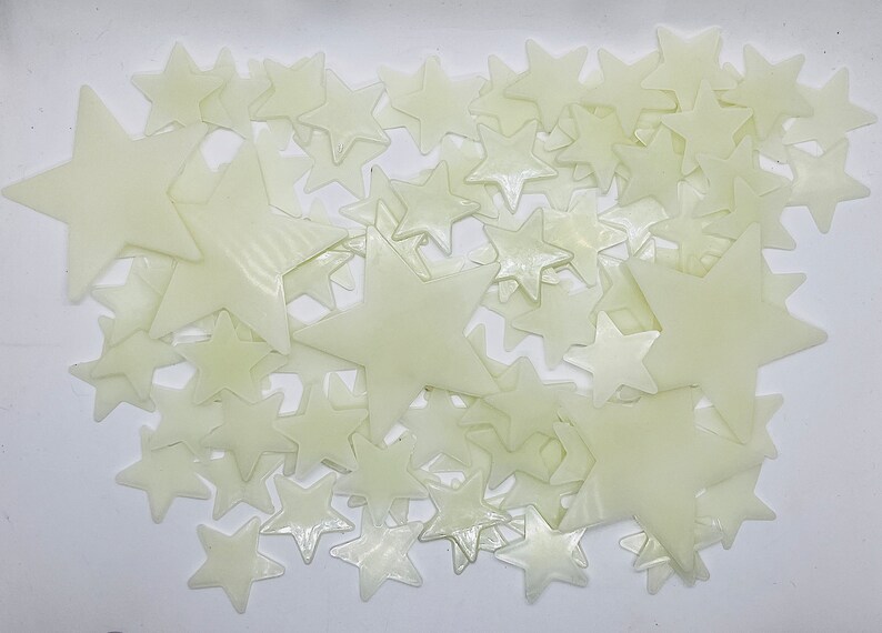 Vintage Glow-in-the-dark Plastic Stars • Wonder Stars by Great ...