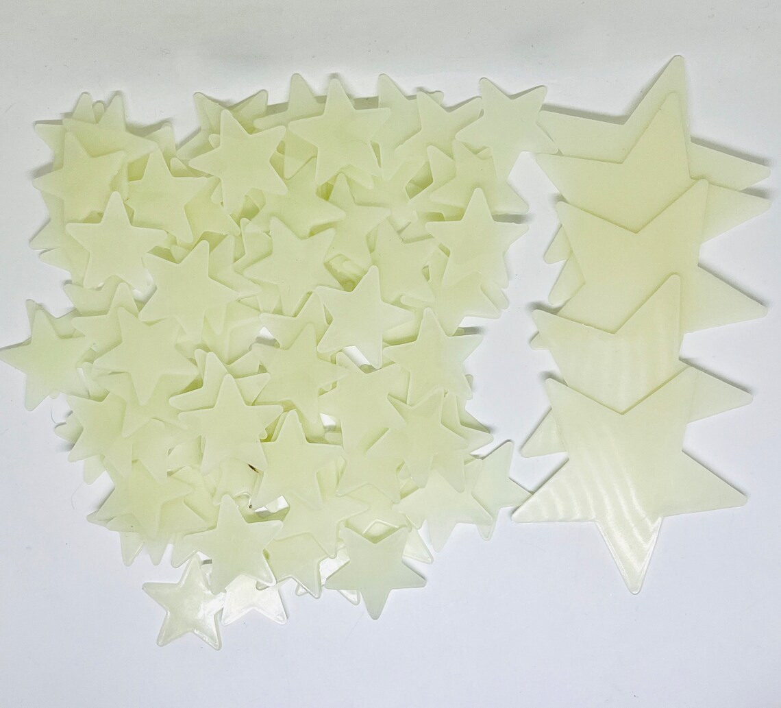 Vintage Glow-in-the-dark Plastic Stars • Wonder Stars by Great ...