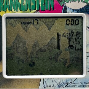 Rare Universal City Studios Monsters “frankenstein” Handheld Video Game by Micro Games of ...