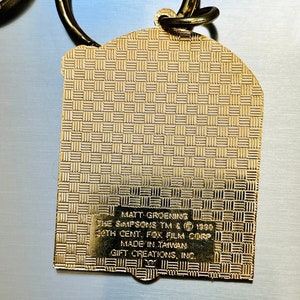 NOS 1990 20th Century Fox the Simpsons Enamel Keychain - Etsy
