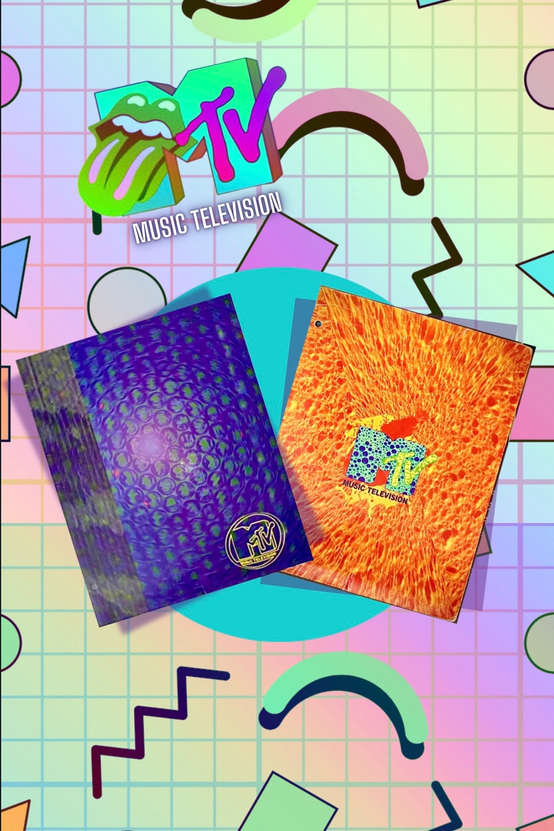 1998 Vintage MTV School Folders 2 by Stuart Hall - Etsy