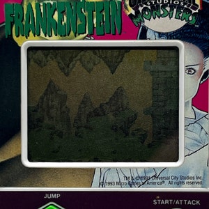 Rare Universal City Studios Monsters “frankenstein” Handheld Video Game by Micro Games of ...
