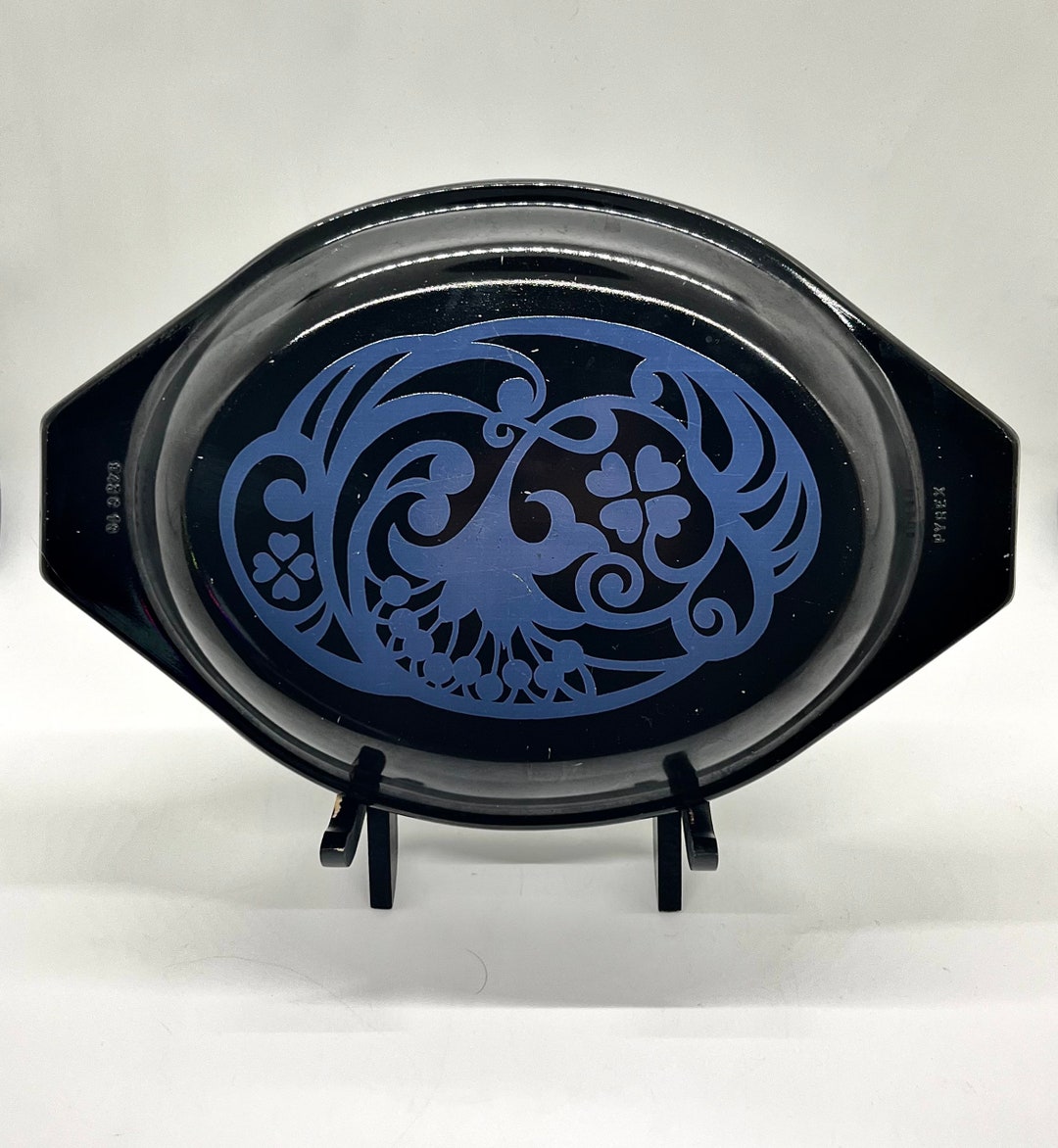 Rare Pyrex Midnight Bloom Promotional Casserole lid Only 943C-18 - Etsy