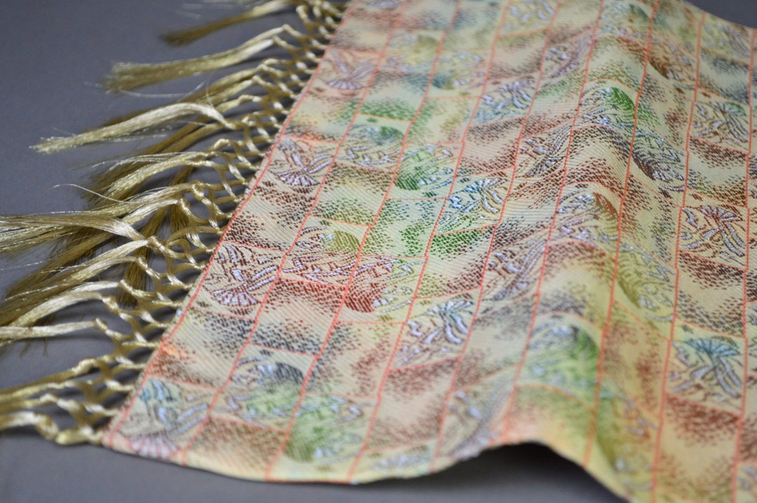 Deluxe Japanese Silk Nishijin Ori Shiki Mat. Obi Kimono Brocade - Etsy