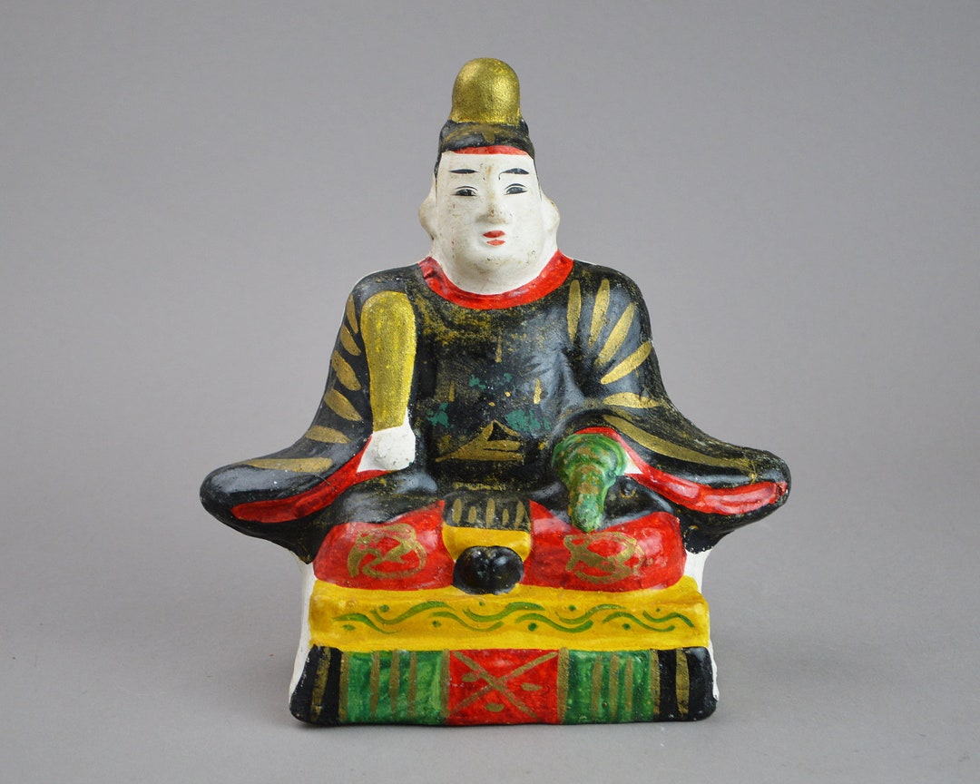 Japanese Pottery Samurai Lord Kato Kiyomasa. Fushimi Ningyo Japanese ...