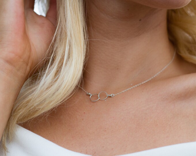 Infinity Link Necklace-sterling Silver - Etsy