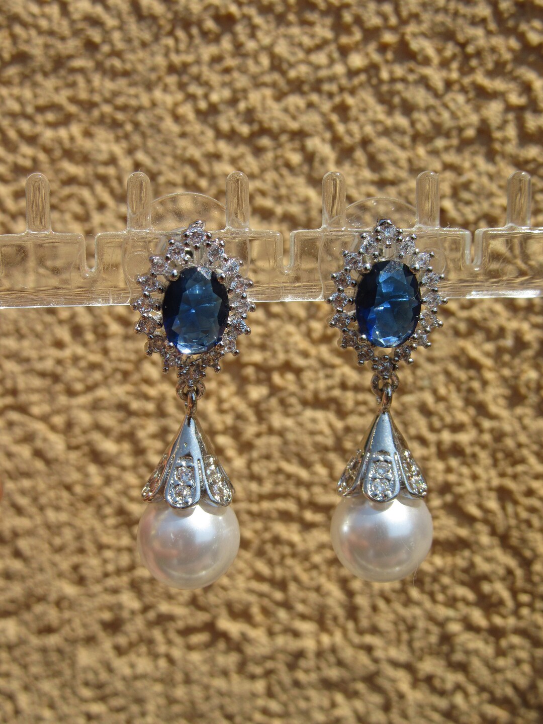 Portland Tiara Inspired Oval Sapphire Something Blue Cubic Zirconia ...