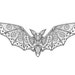 Bat Zentangle Digital Colouring Sheet - Etsy