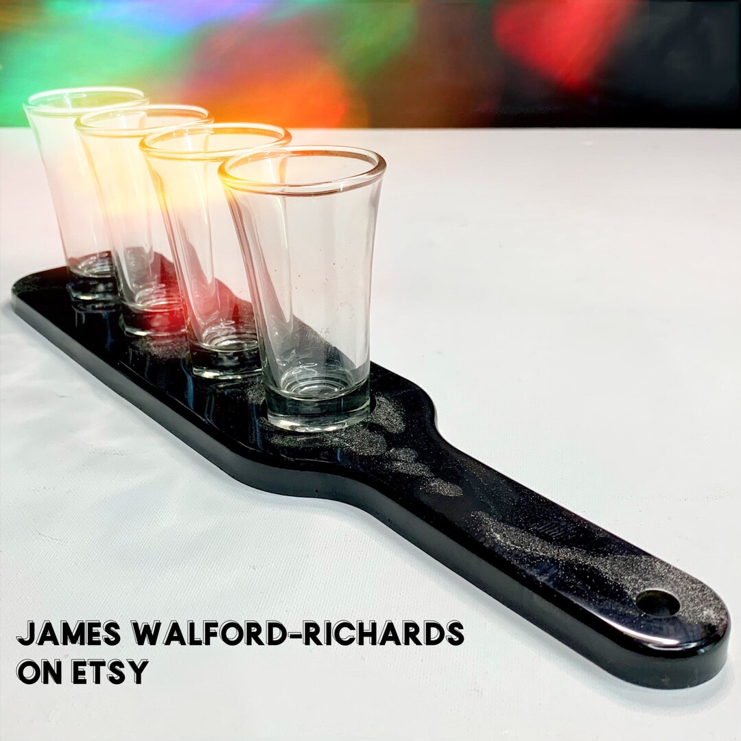 Gorgeous Hand Poured Resin Paddle for Shot Glasses - Etsy