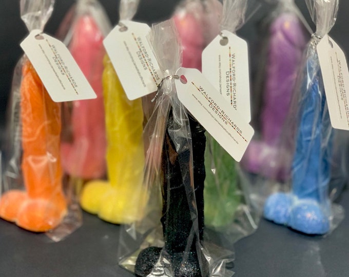 Adults Only, Phallic Shaped Soap, Vegan, Cruelty Free, Glittered, Party ...