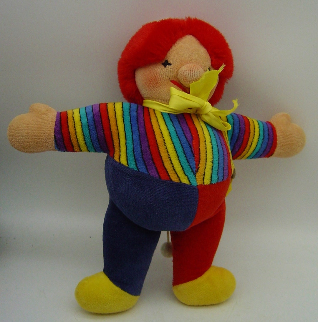 Cute Vintage 80s Steiff Musical Clown With Button and Tag - Etsy