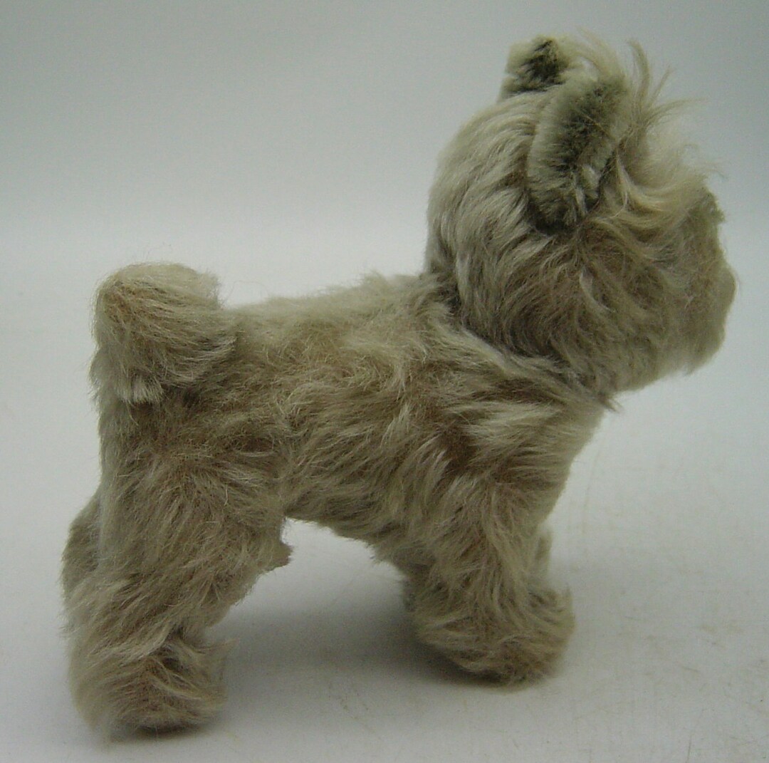 Lovely Vintage 50s Steiff Mohair Dog Tessie With Button - Etsy
