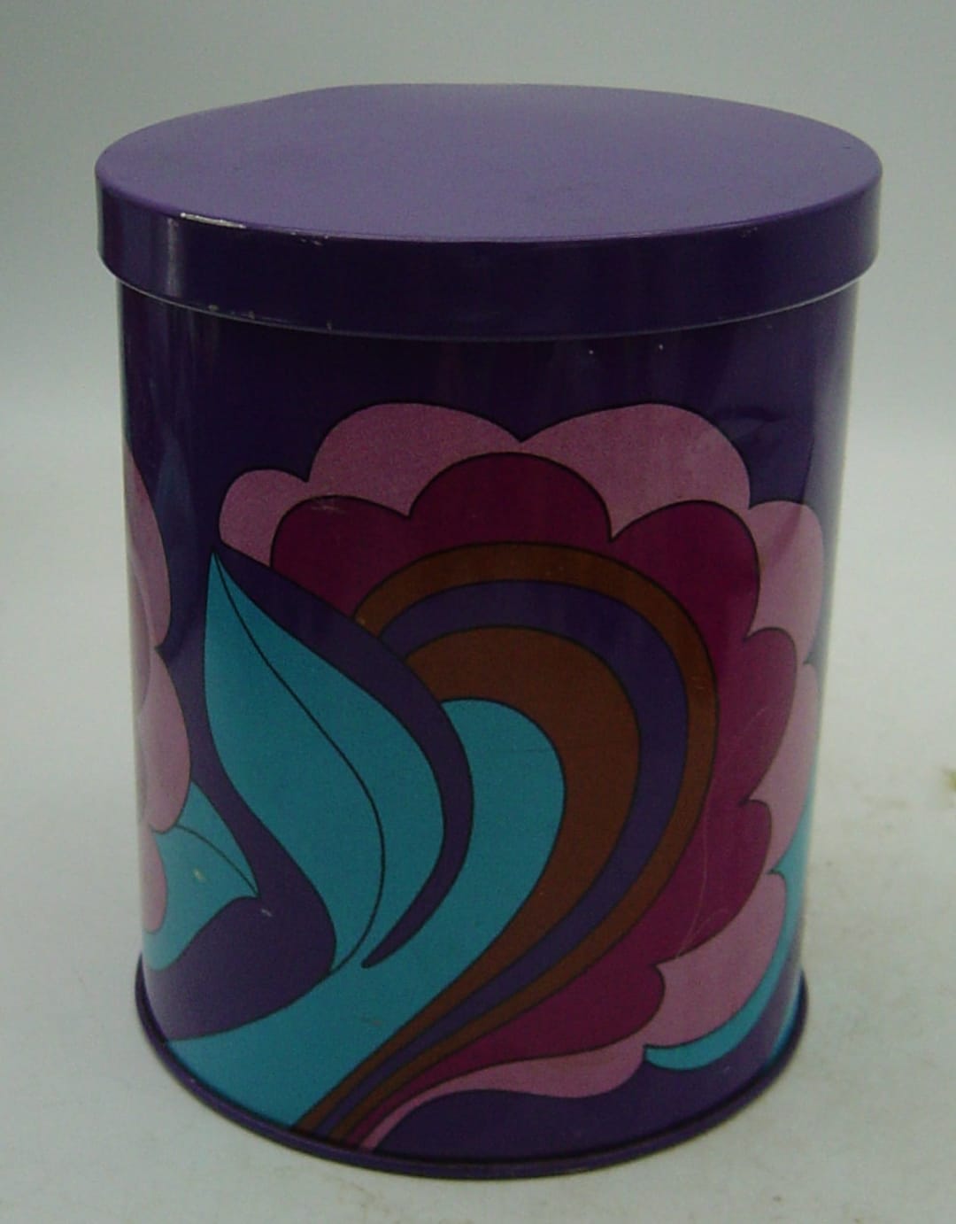 Funky Vintage 60s/70s Pop Art Tin Box - Etsy
