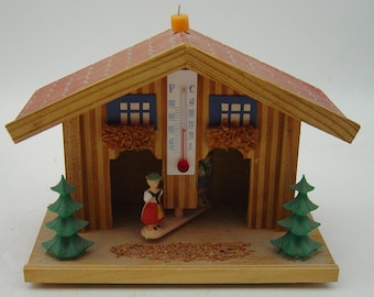 Wooden Weather House - Etsy