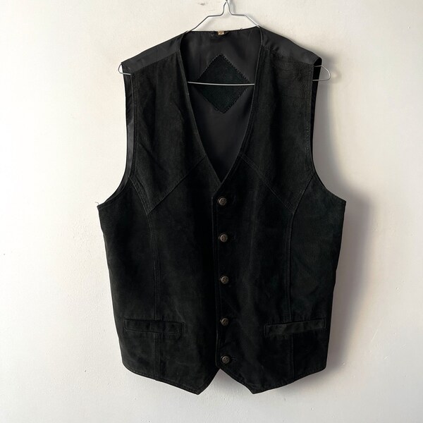 Leather Vest - Etsy