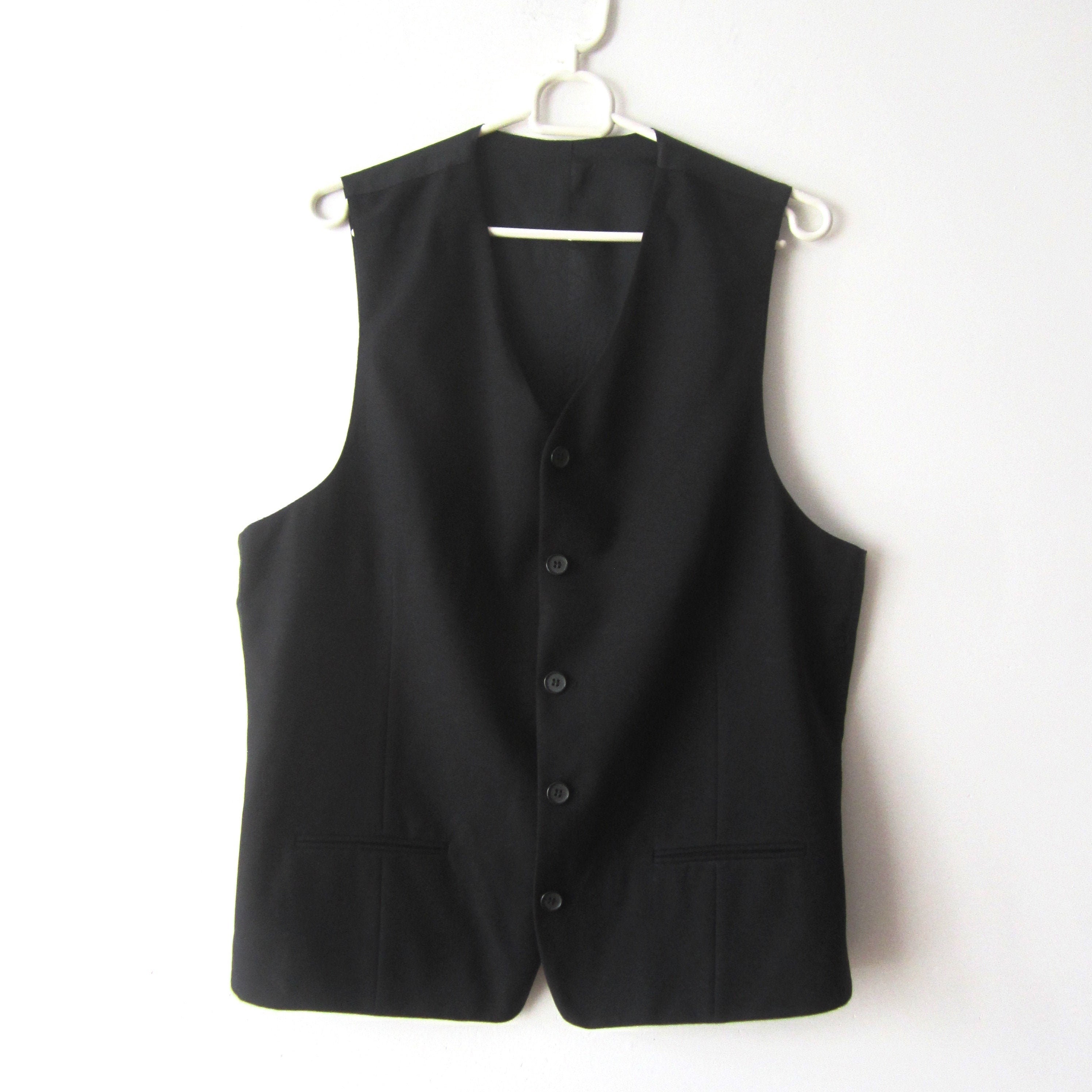 Vintage Gentleman's Vest Mens Formal Fitted Waistcoat Size Large Mens ...