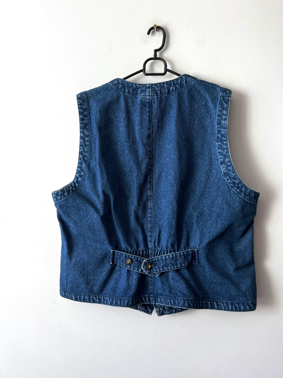 90s Bavarian Mens Vest Everyday Folk Denim Vest Loden Tyrolean Austrian ...