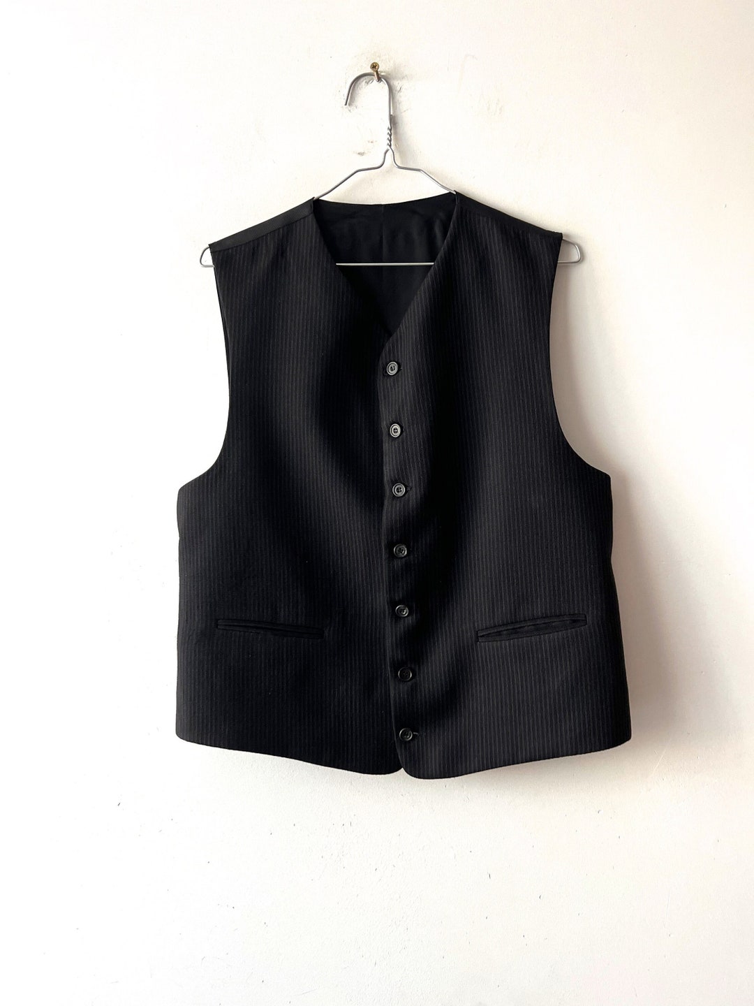 Vintage Gentleman's Vest Mens Formal Fitted Waistcoat Size Large Mens ...