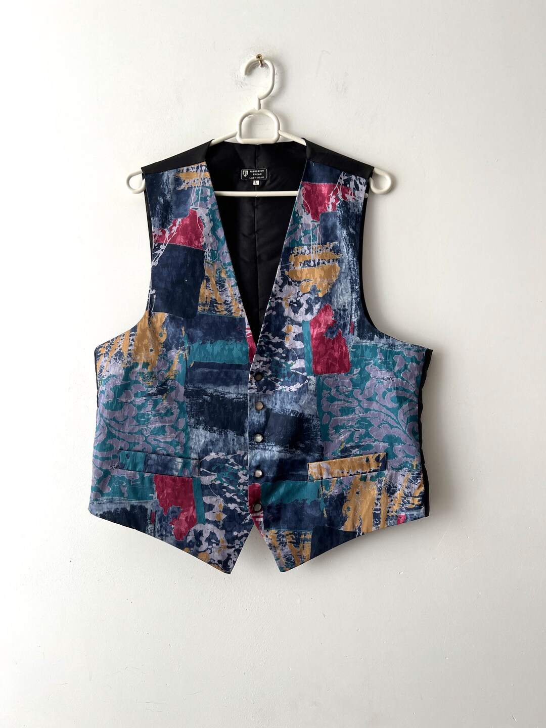 Vintage Gentleman's Formal Patterned Fitted Waistcoat Edwardian ...