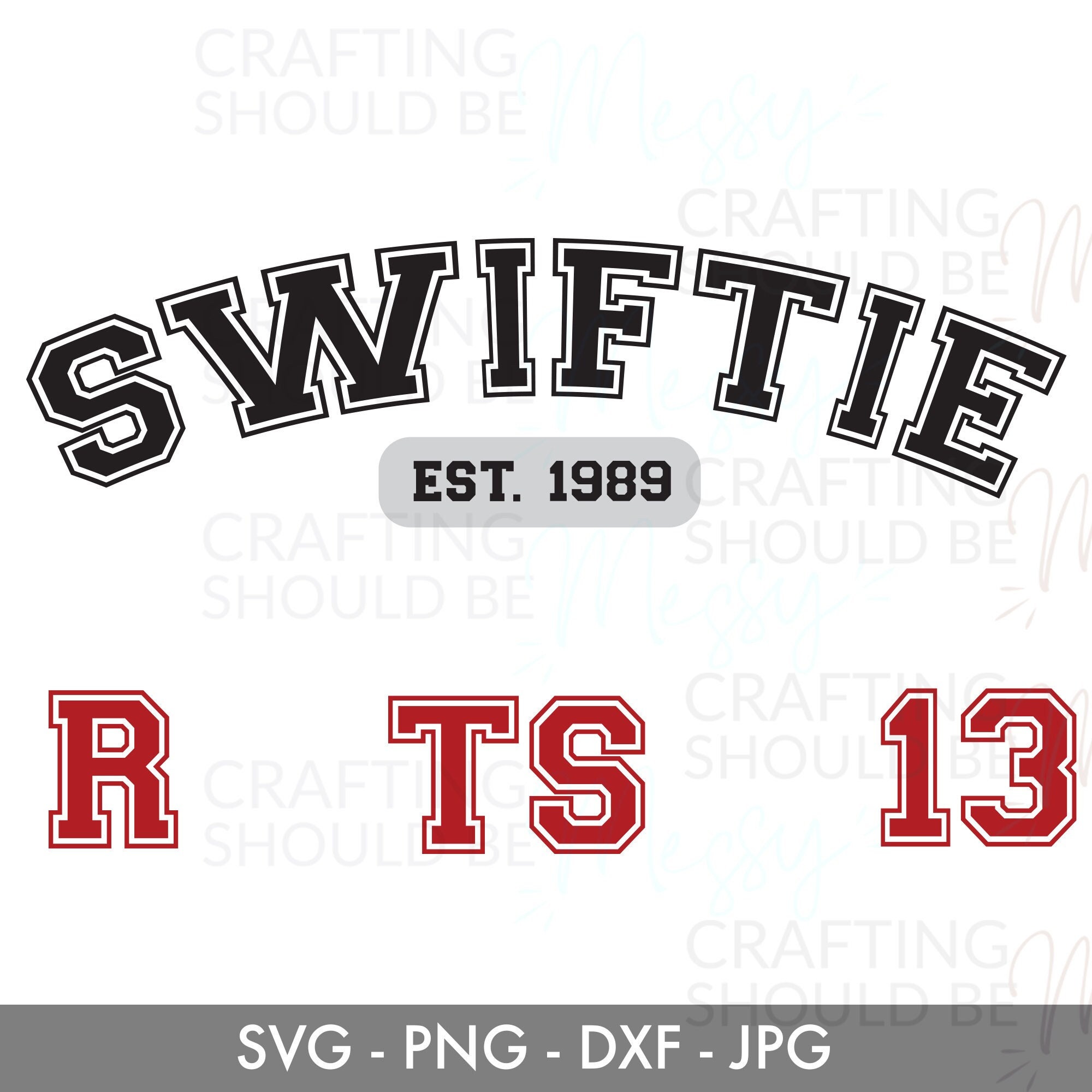 Swiftie svg Varsity Jacket Red svg File TS 13 R / Archivo - Etsy México