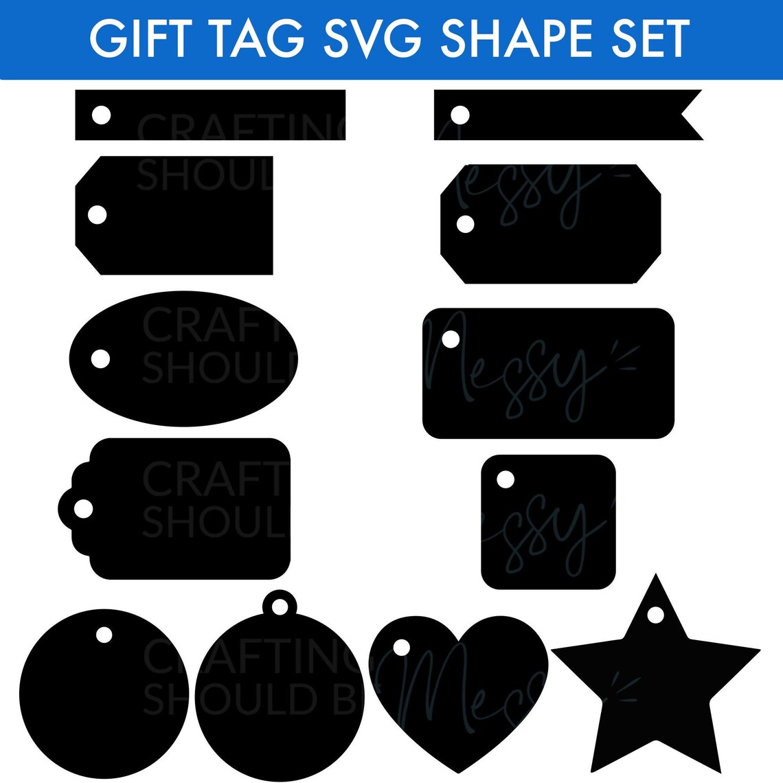 Gift Tag SVG File Downloadable Cut File for Cricut - Etsy