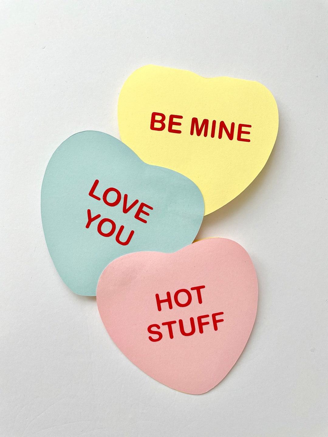 Valentine's Day Conversation Heart Cut-out Card Instant Download SVG ...