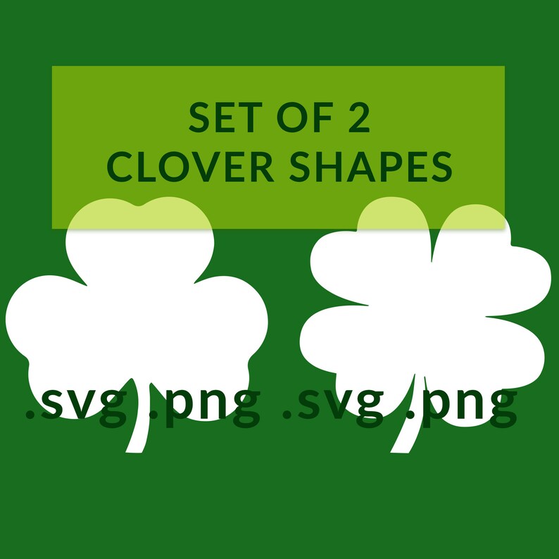 Clovers SVG File, Downloadable Cut File for Cricut, Silhouette - DIY ...