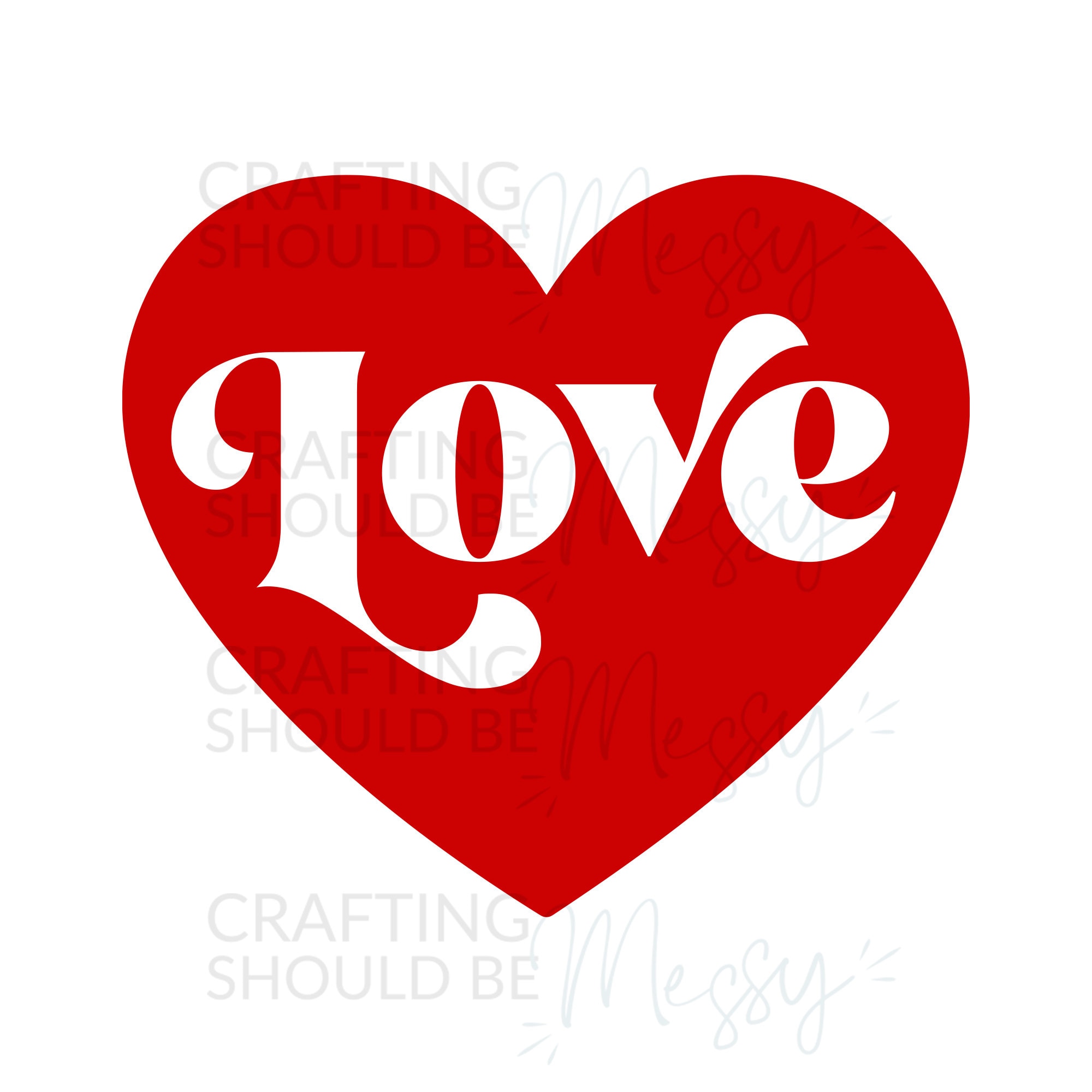 Love Heart Shape SVG File Downloadable Cut File for Cricut - Etsy