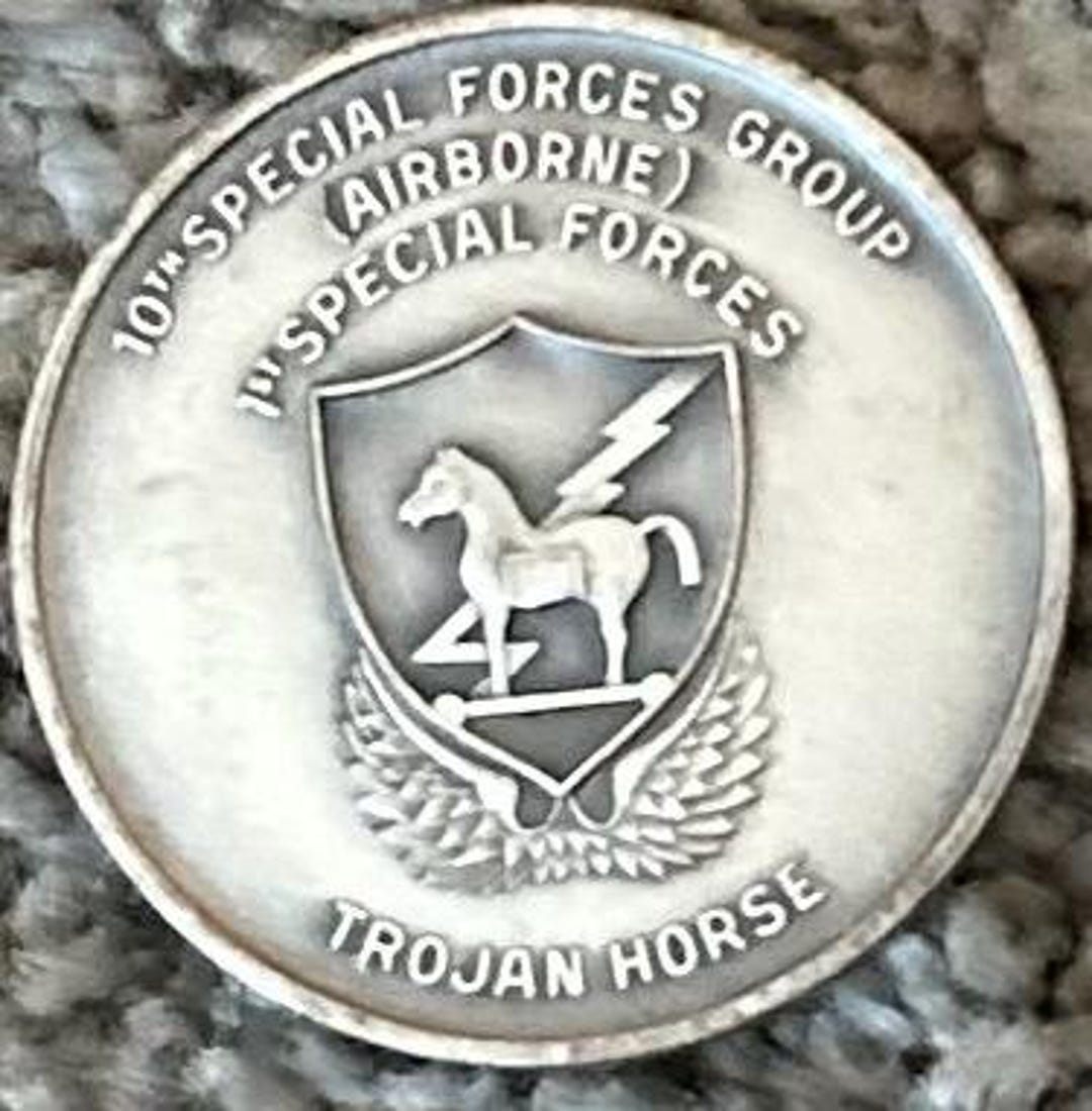 Trojan Horse Challenge Coin 10th Special Forces Group - Etsy