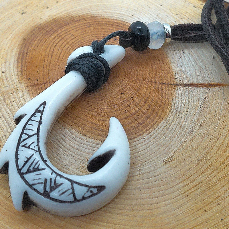 Carved Jet Pendant - Etsy