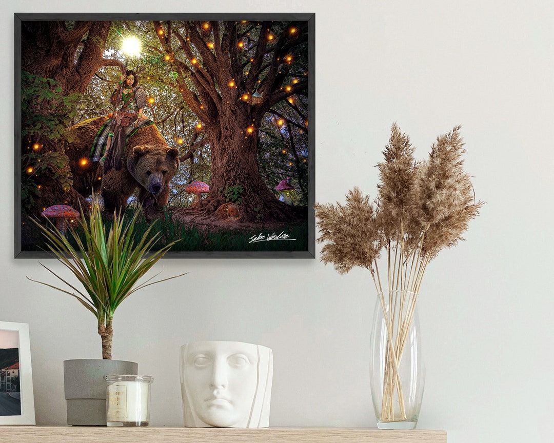 Druid Woman - Printed Poster (10x8 Inches or 20x16 Inches) Custom Wall ...