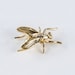 Realistic Solid Gold Fly Stud With Diamonds, Insect Bug Post Earring ...