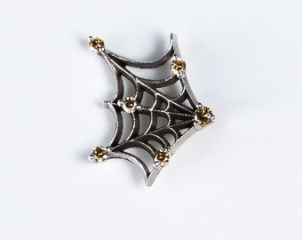 Silver Spider Web - Etsy