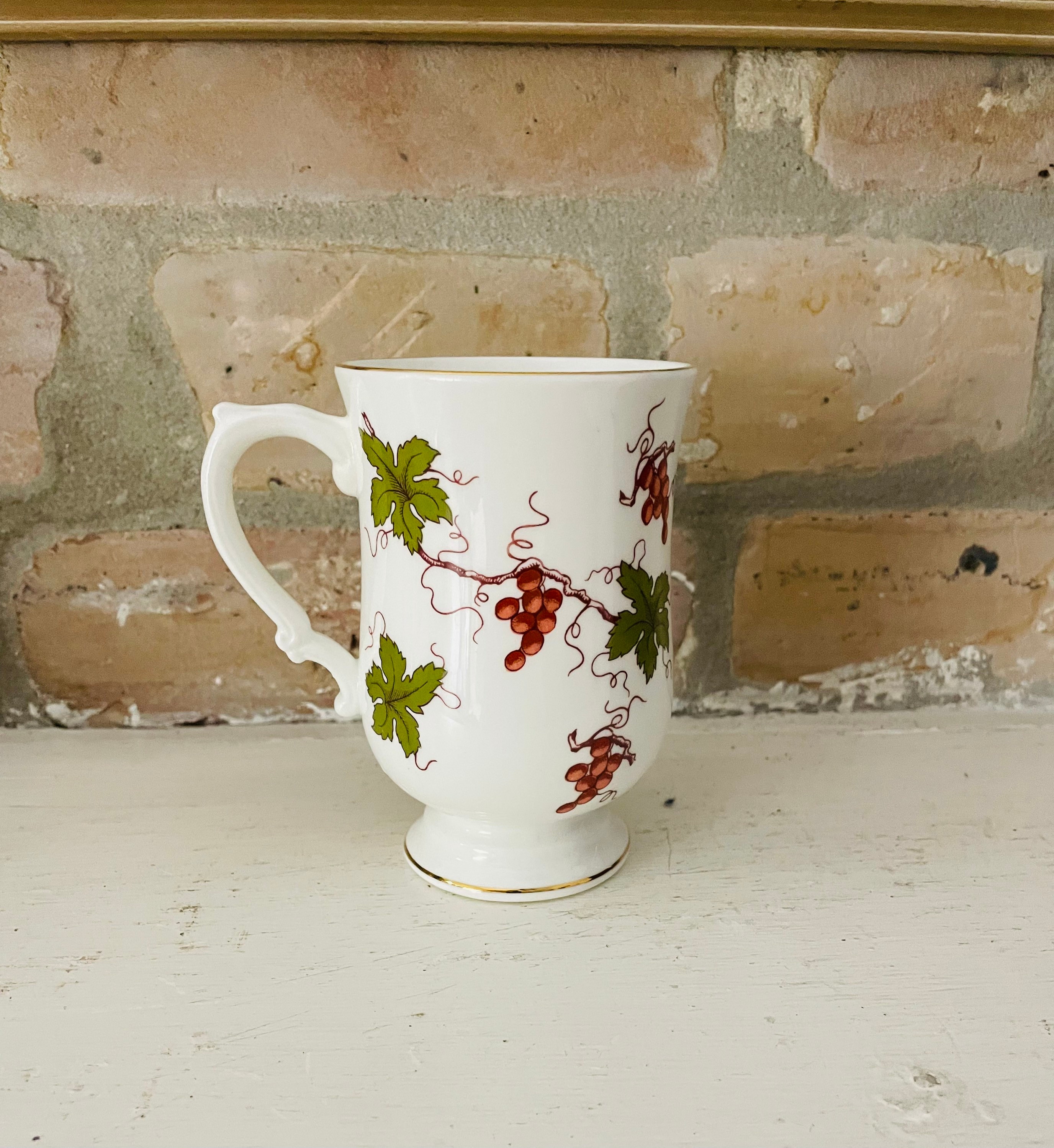 Royal Victoria Coffee Cup Red Grapes England - Etsy