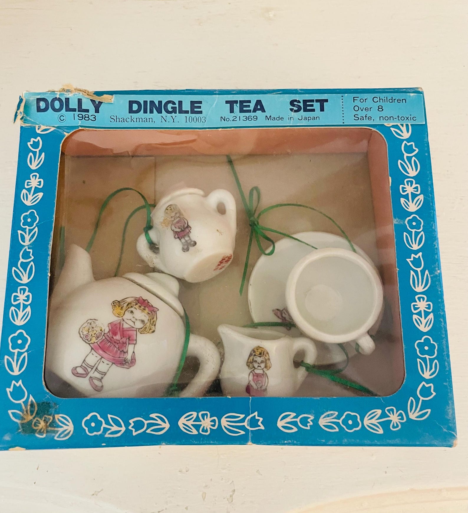 Vintage Dolly Dingle Child’s Tea Set Christmas Ornaments Japan - Etsy