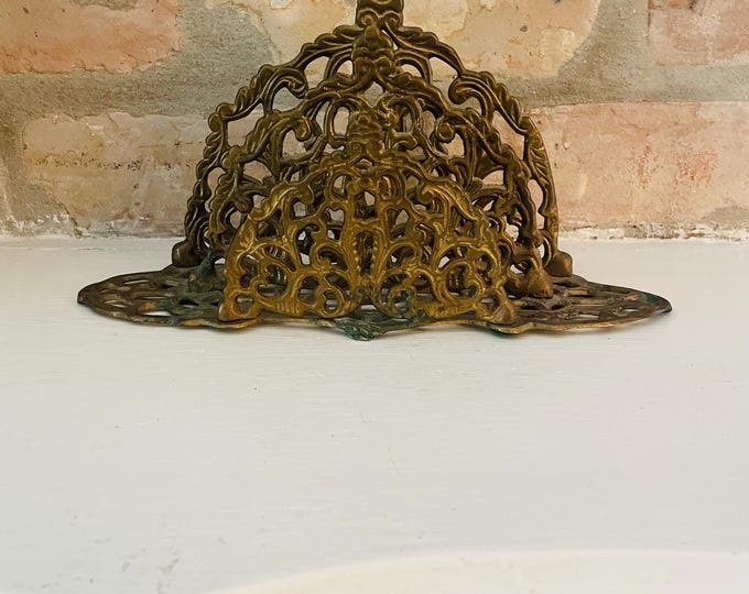 Vintage Brass Letter Holder - Etsy