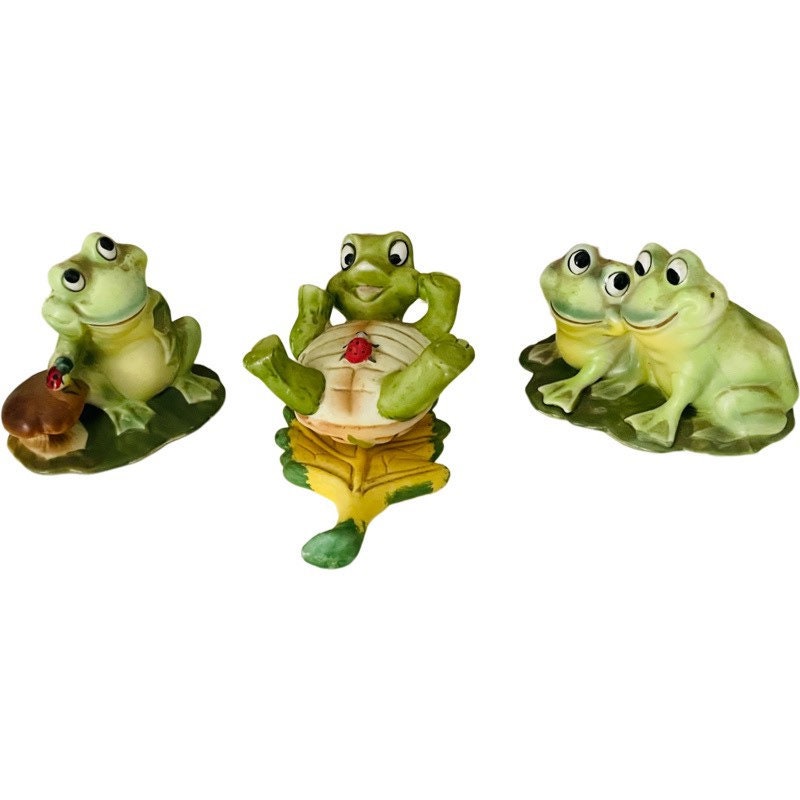 Three Vintage Frog Figurines From Korea and Taiwan - Etsy