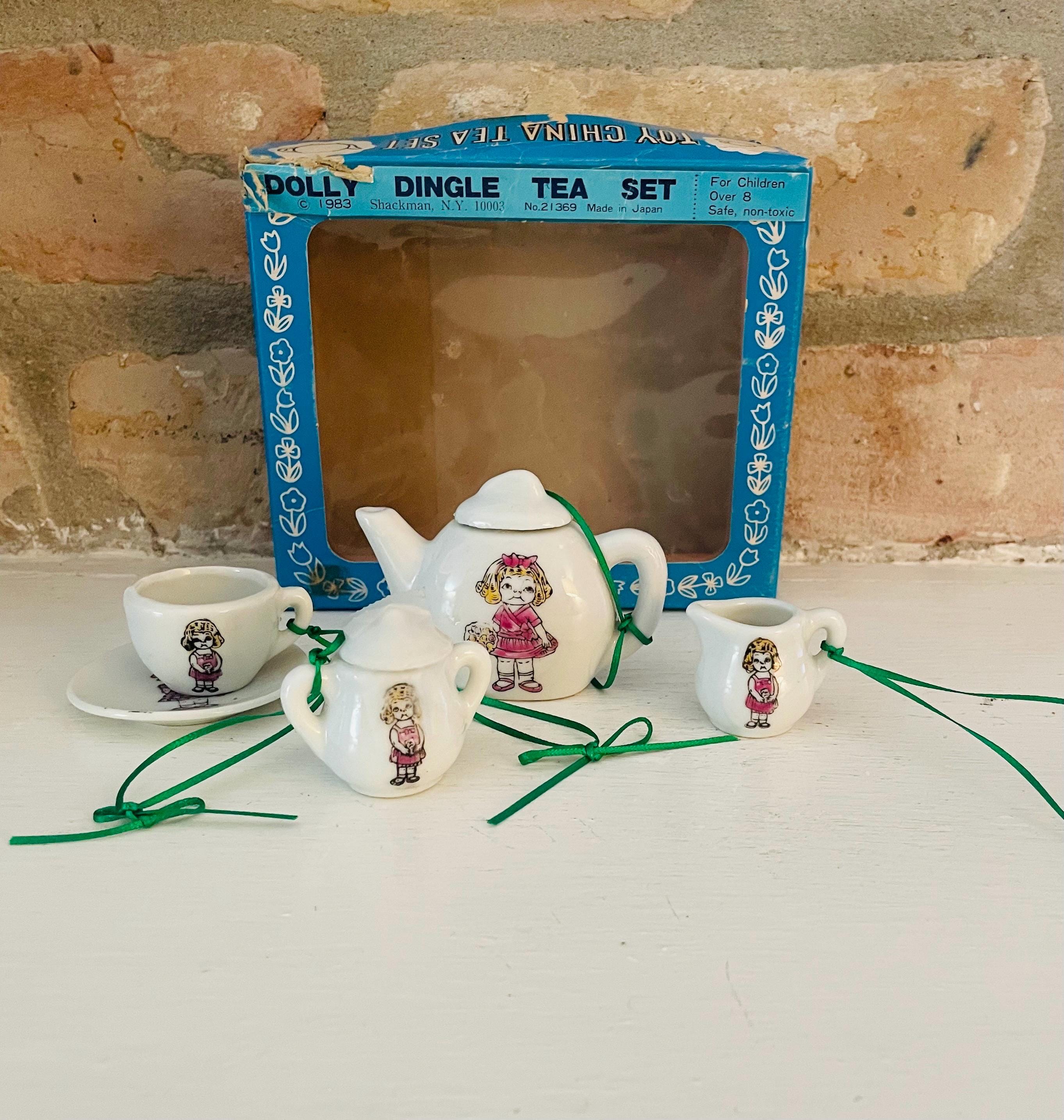 Vintage Dolly Dingle Child’s Tea Set Christmas Ornaments Japan - Etsy