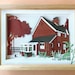 Custom Order: Framed Paper House in Colour - Etsy