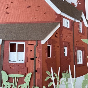 Custom Order: Framed Paper House in Colour - Etsy